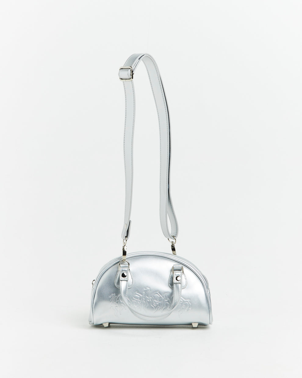 Mini Bowling Bag in Metallic Silver – General Pants Co.